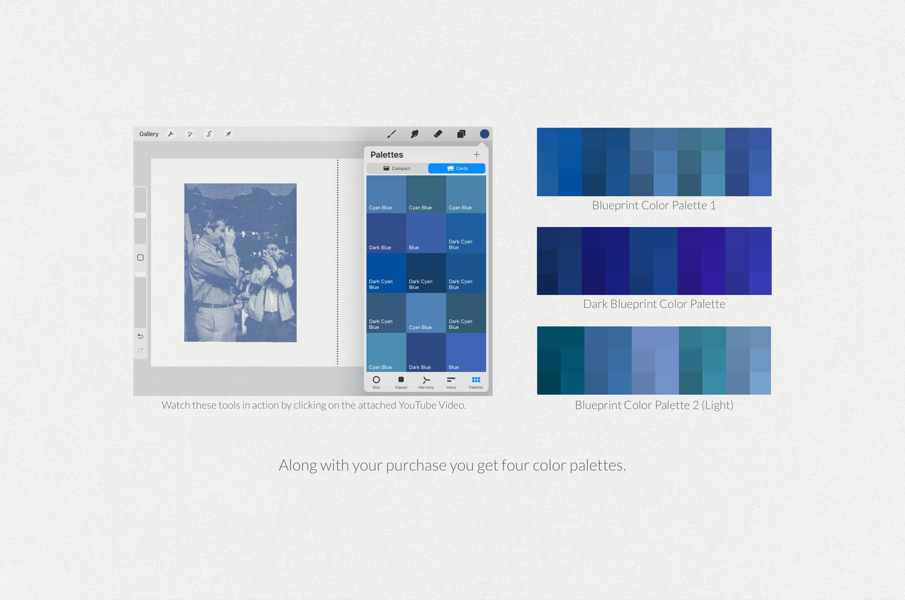 ArtStation - The Blueprint Effect Procreate Kit | Brushes