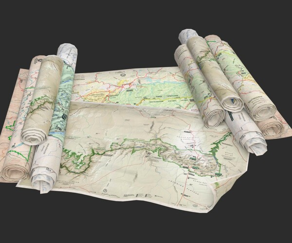 ArtStation - Modern Touristic Maps | Game Assets