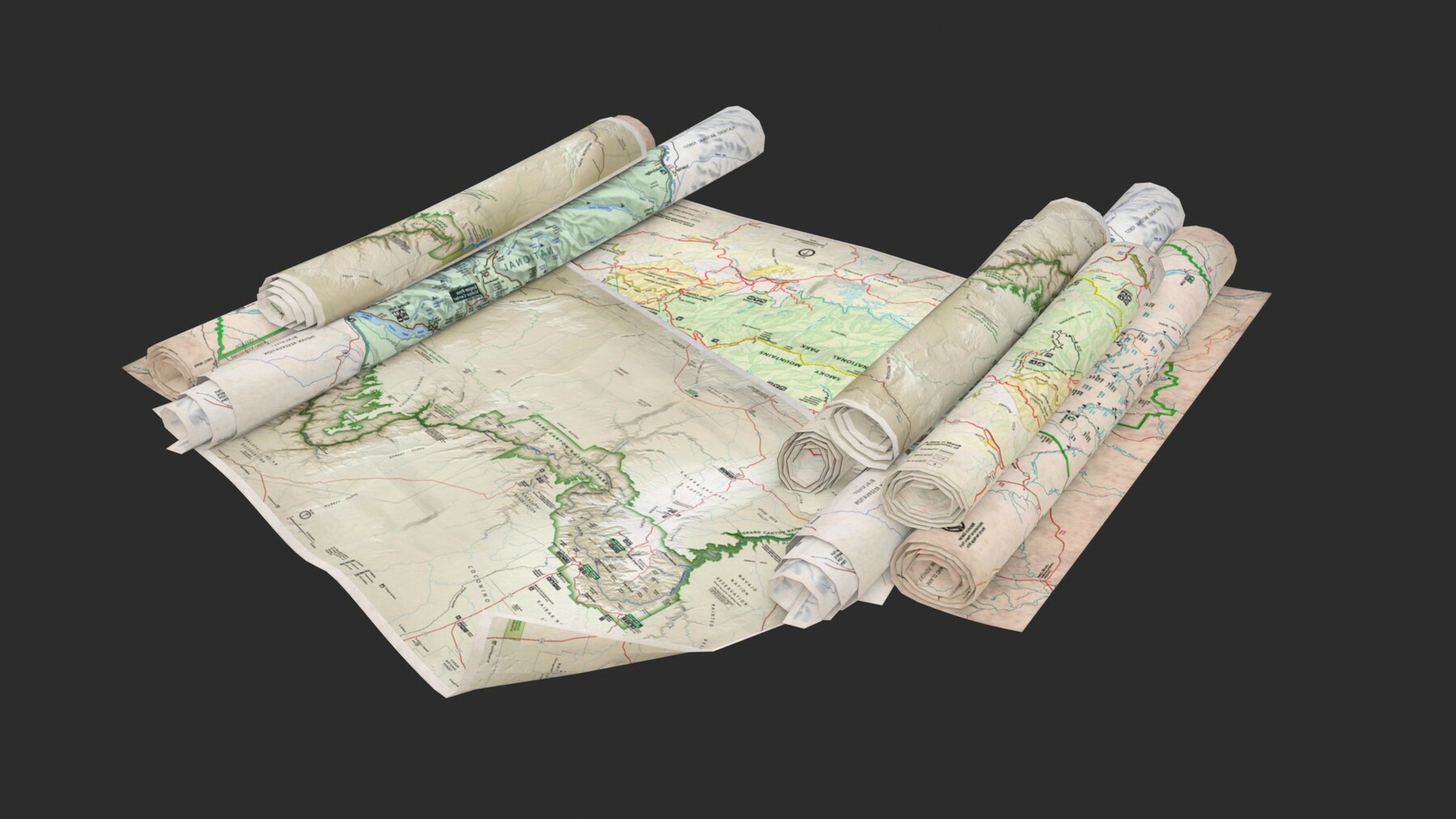 ArtStation - Modern Touristic Maps | Game Assets