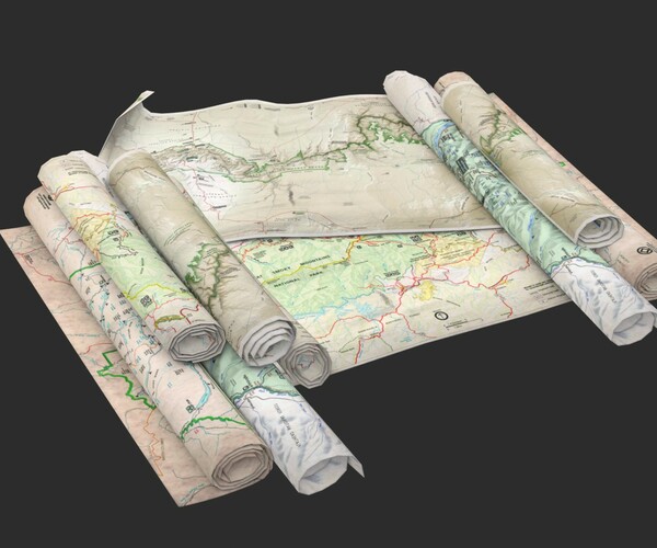 ArtStation - Modern Touristic Maps | Game Assets