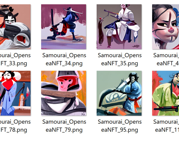 ArtStation - Samourai NFT Collection HD (ready to print) - Limited ...