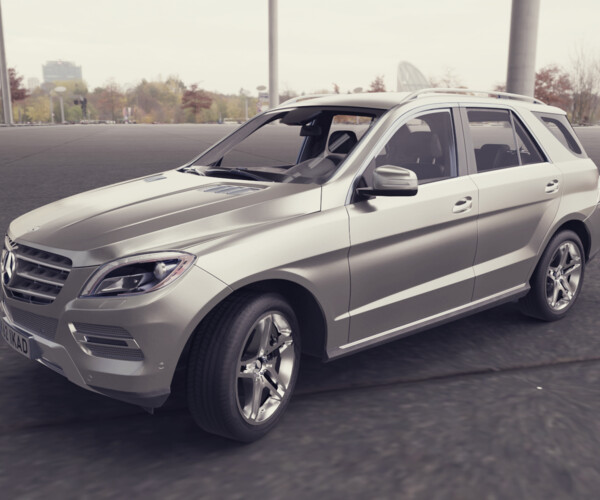 ArtStation - Gray Car Mercedes Benz ML | Resources