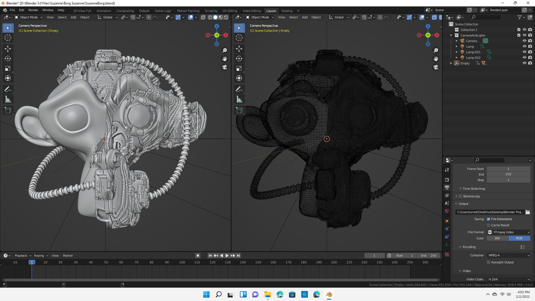 ArtStation - Blender Suzanne Star Trek Borg Character | Resources