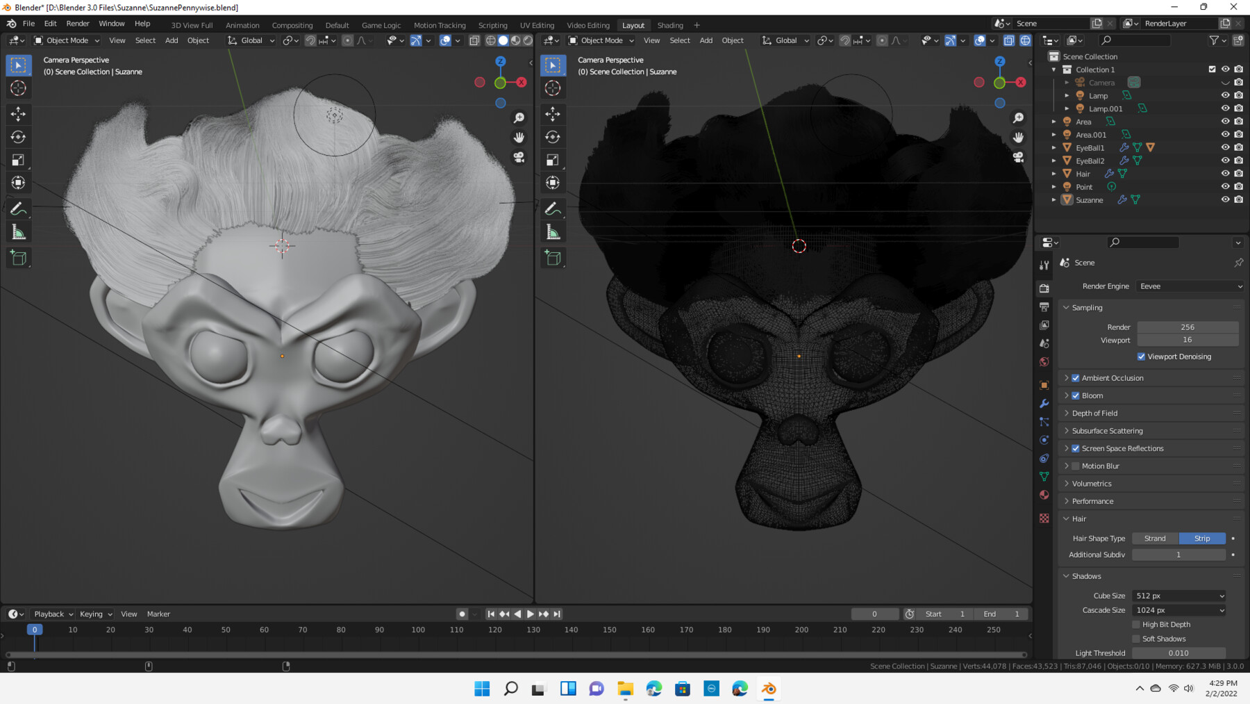 ArtStation - Blender Suzanne Pennywise Clown | Resources