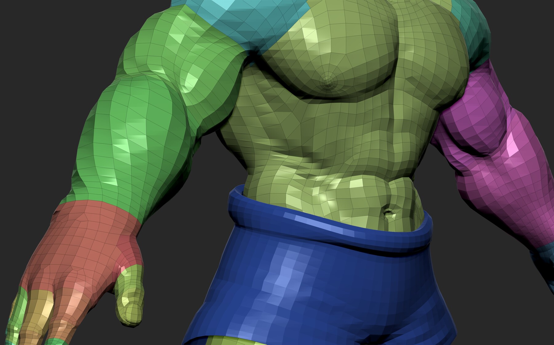 ArtStation - FIGHTER IN HIGH AND LOW POLYGONS | Resources