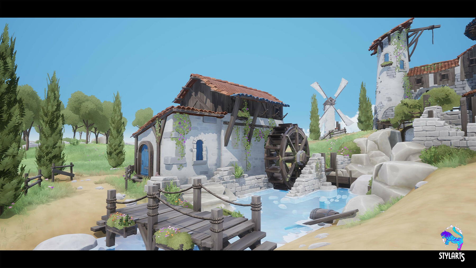 ArtStation - Stylized Fantasy Provencal | Game Assets