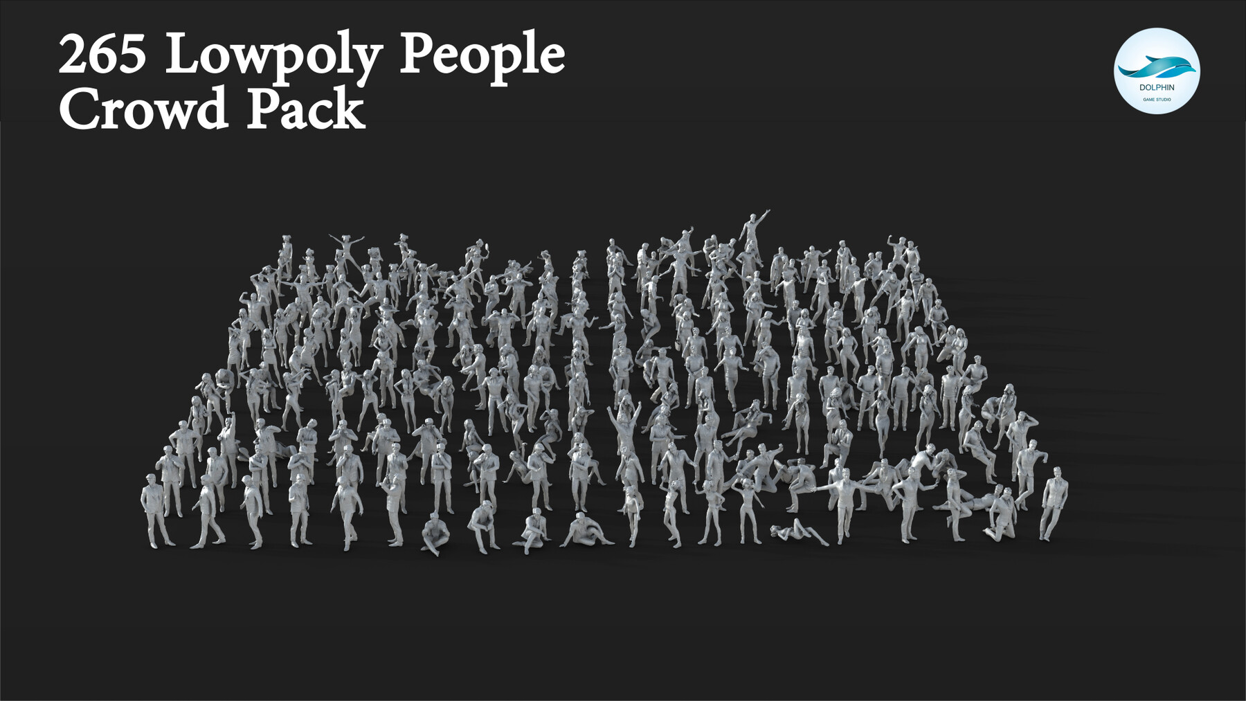 ArtStation - Crowd Set-03 264 Lowpoly People | Resources
