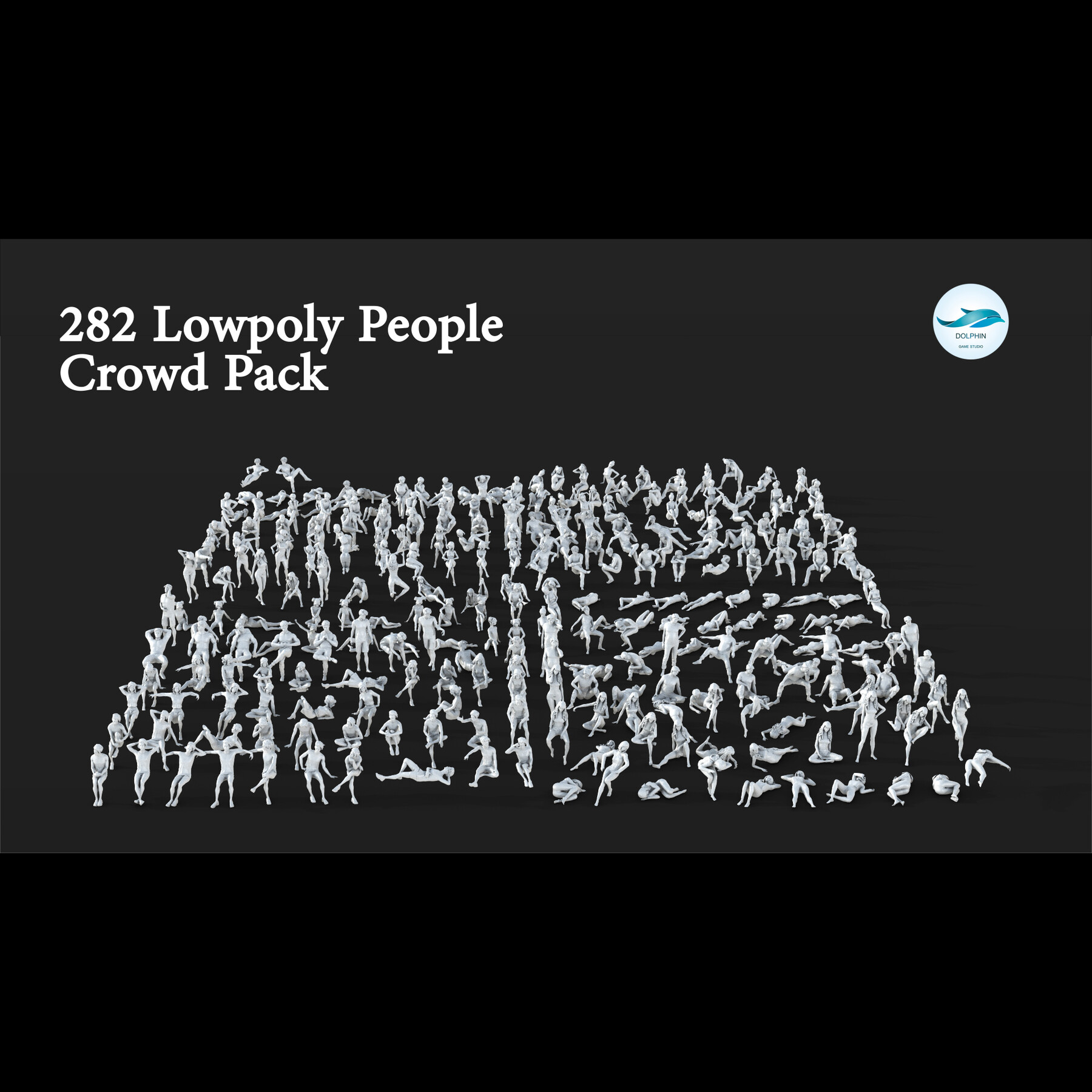 ArtStation - Crowd Set-04 282 Lowpoly People | Resources
