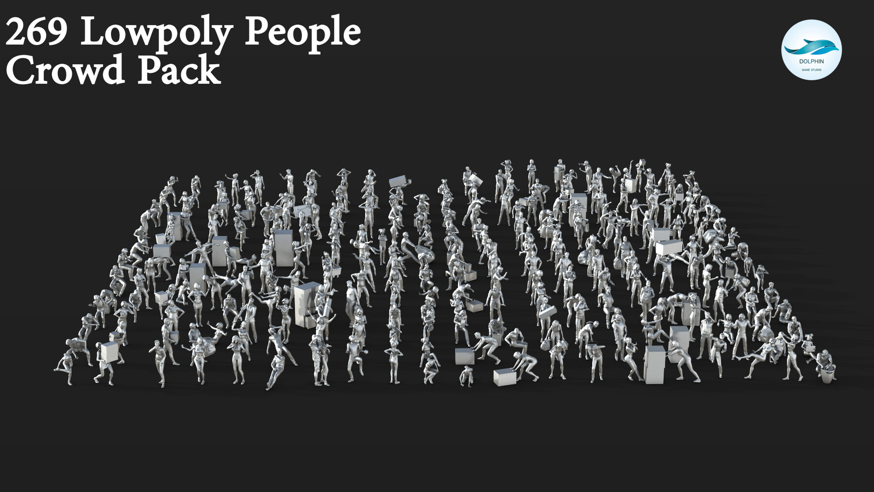 ArtStation - Crowd Set-05 269 Lowpoly People | Resources