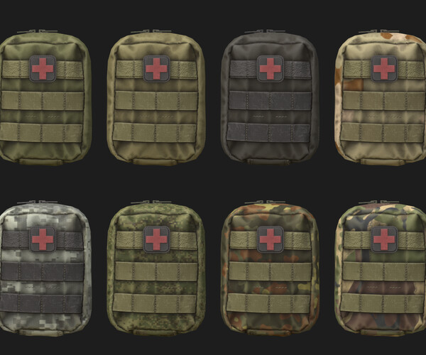 ArtStation - Tactical FIRST AID KIT game ready | Game Assets