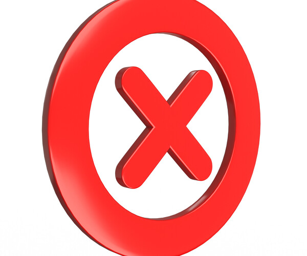 ArtStation - Cross Mark Symbol Icon | Resources