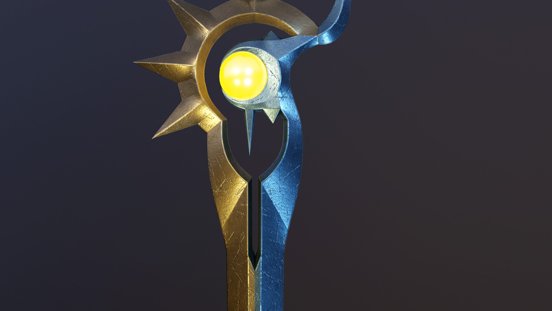 ArtStation - 3D Low-Poly Model - Twilight Sword | Game Assets