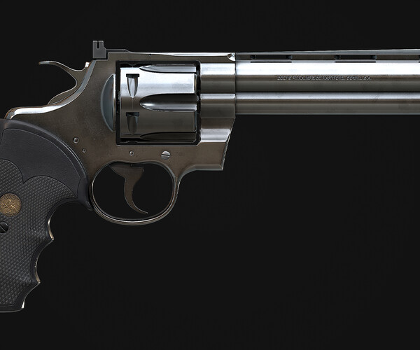 ArtStation - Colt Python | 3D Model | Game Ready | PBR | Game Assets