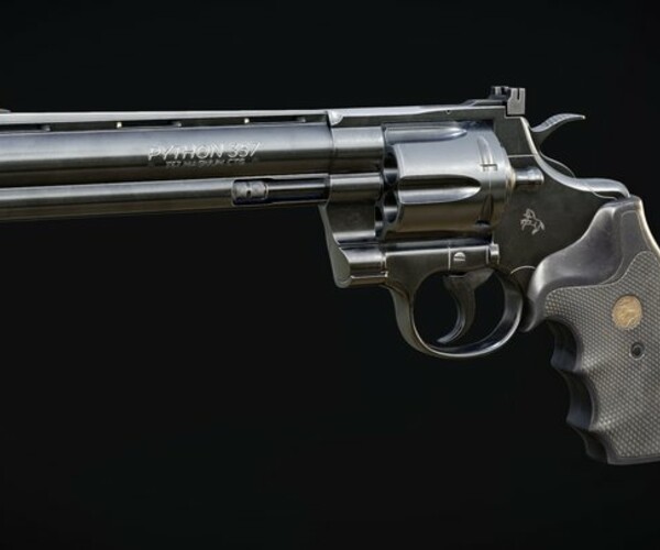 ArtStation - Colt Python | 3D Model | Game Ready | PBR | Game Assets