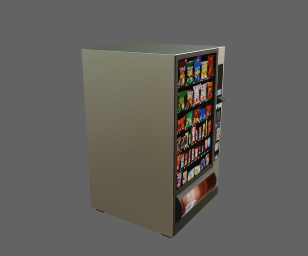 ArtStation - Candy Vending Machine - Maquina de Doces Low-poly 3D model ...