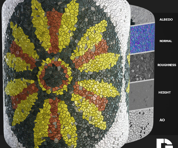 ArtStation - Mosaic Generator - Substance Designer | Game Assets