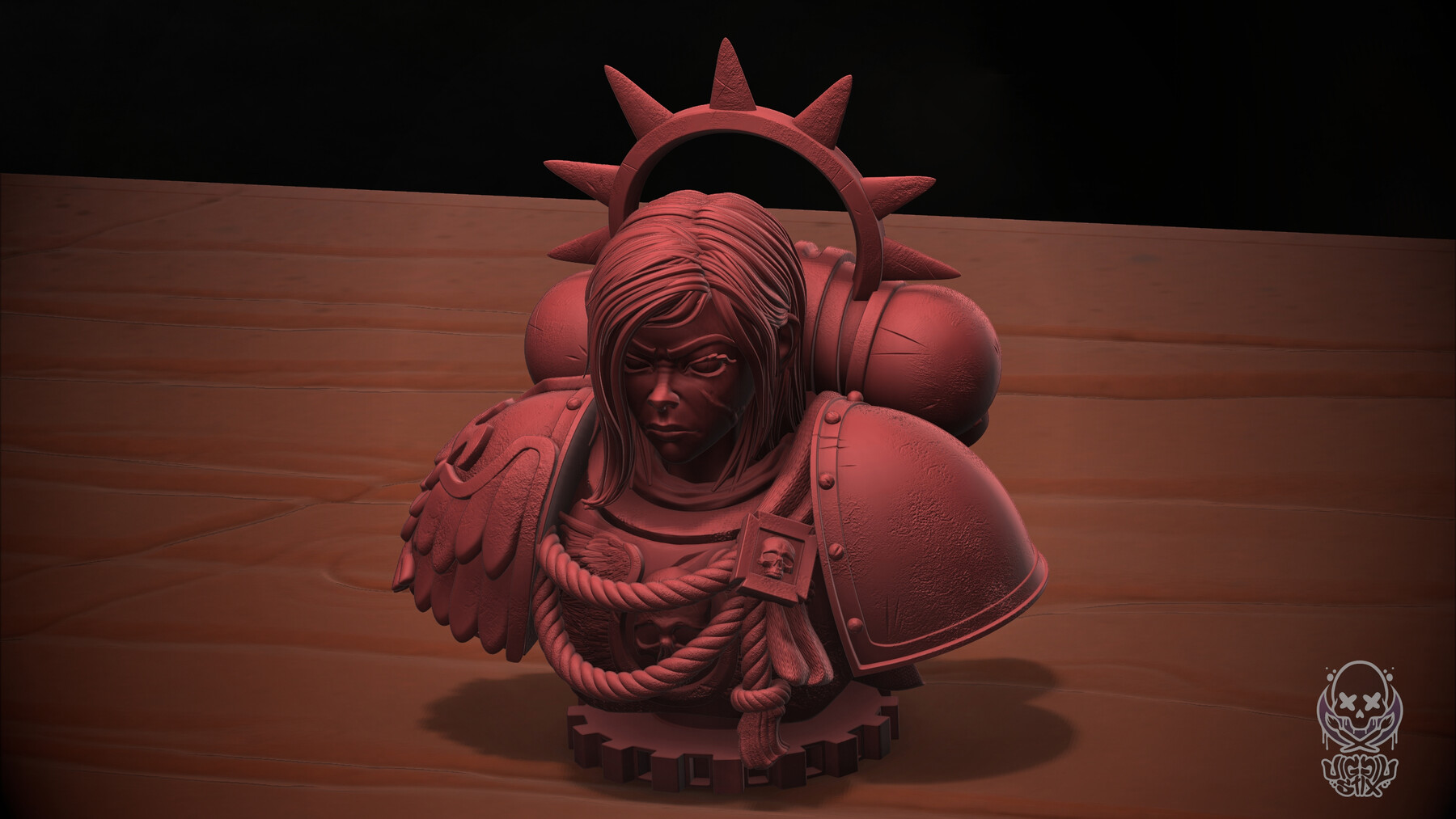 ArtStation - Female Space Commander Bust | Resources