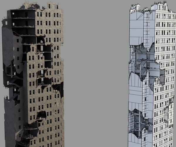 ArtStation - Post Apocalyptic Ruined City | Resources