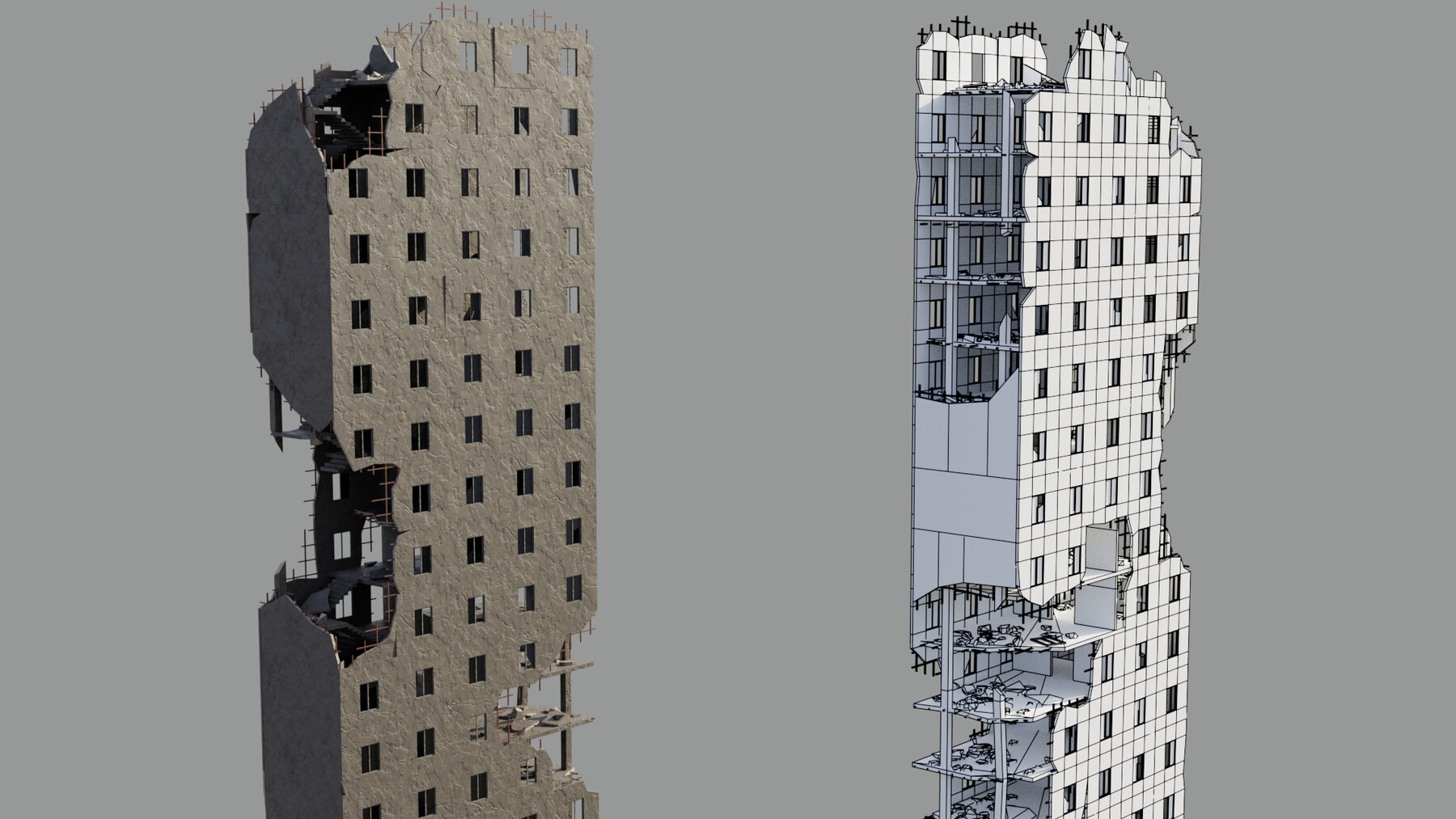 ArtStation - Post Apocalyptic Ruined City | Resources