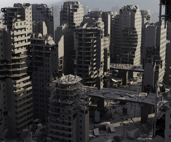 ArtStation - Post Apocalyptic Ruined City | Resources