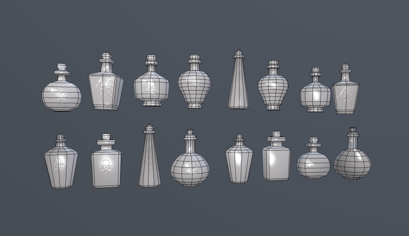 ArtStation - Poison bottles | Resources