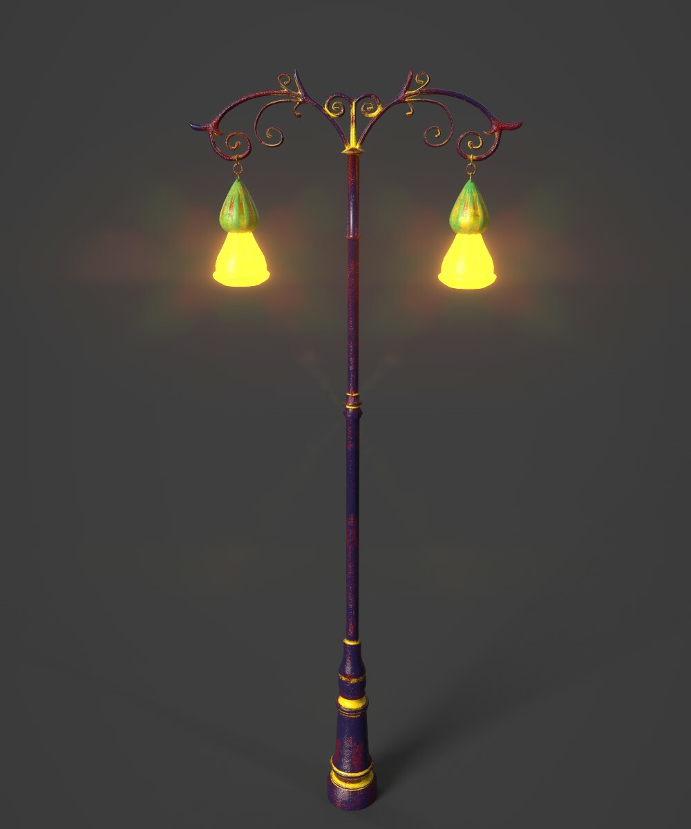 ArtStation - Street Lamp 28 | Game Assets