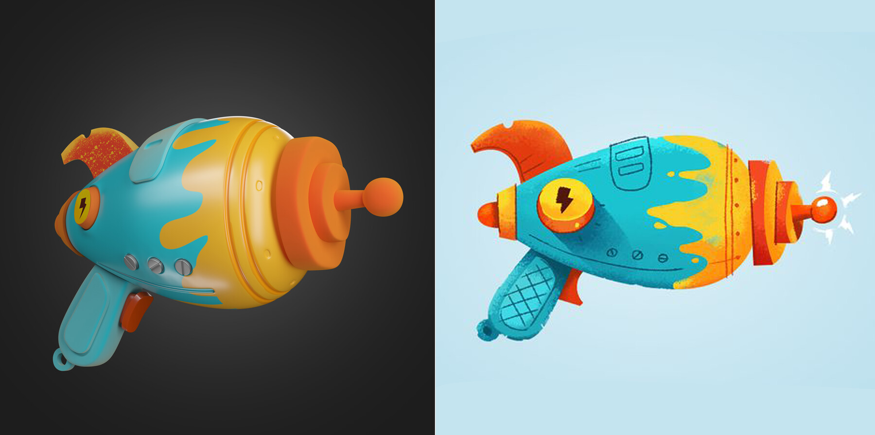 ArtStation - Cartoon Gun | Game Assets