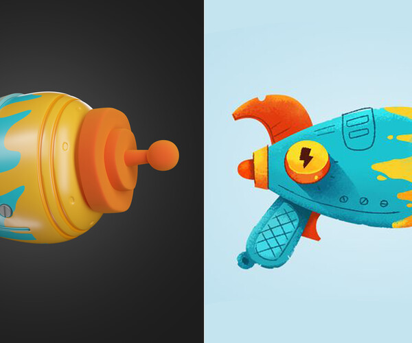 ArtStation - Cartoon Gun | Game Assets