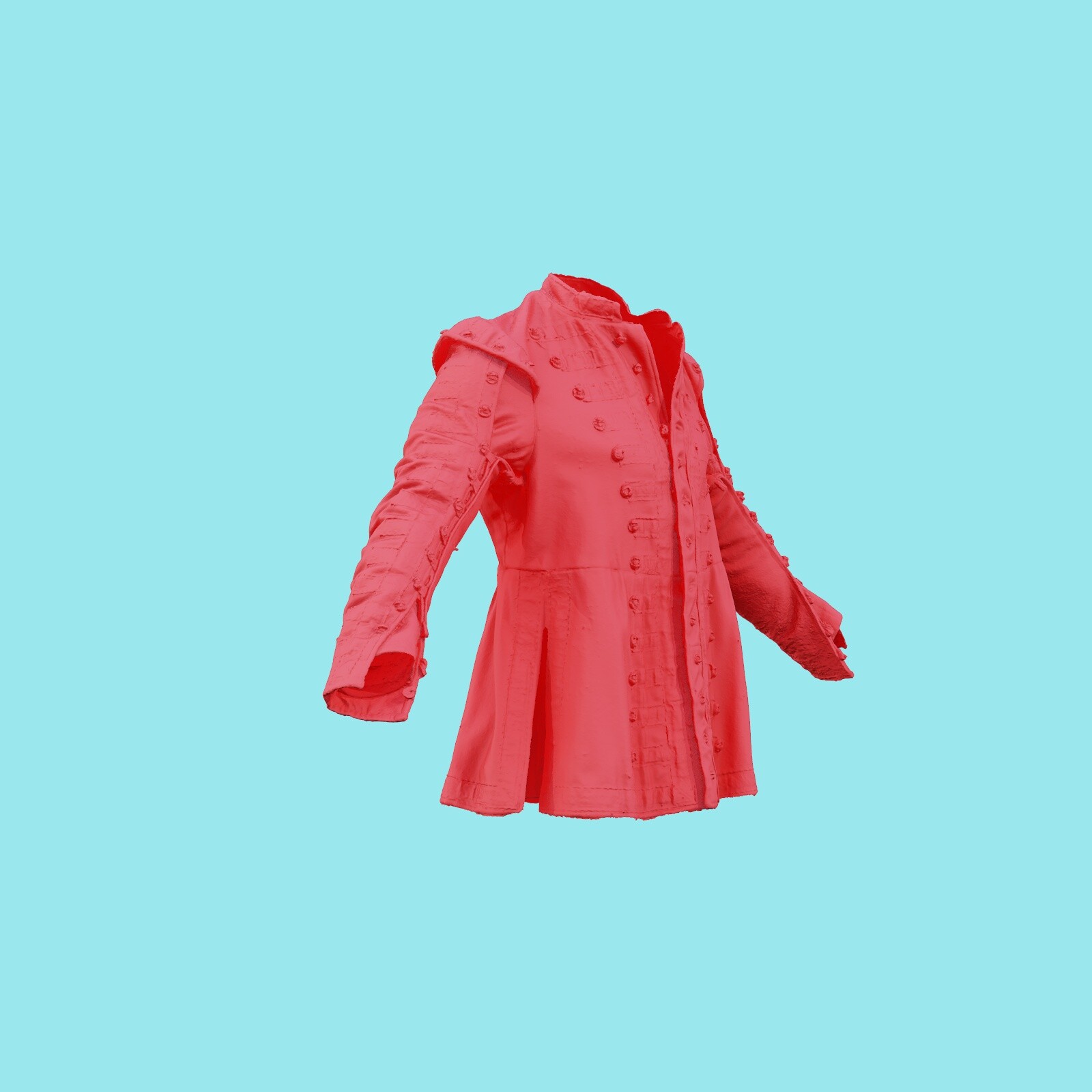 ArtStation - Red Stud Jacket | Game Assets