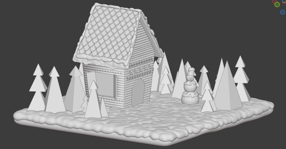 ArtStation - Gingerbread house | Game Assets