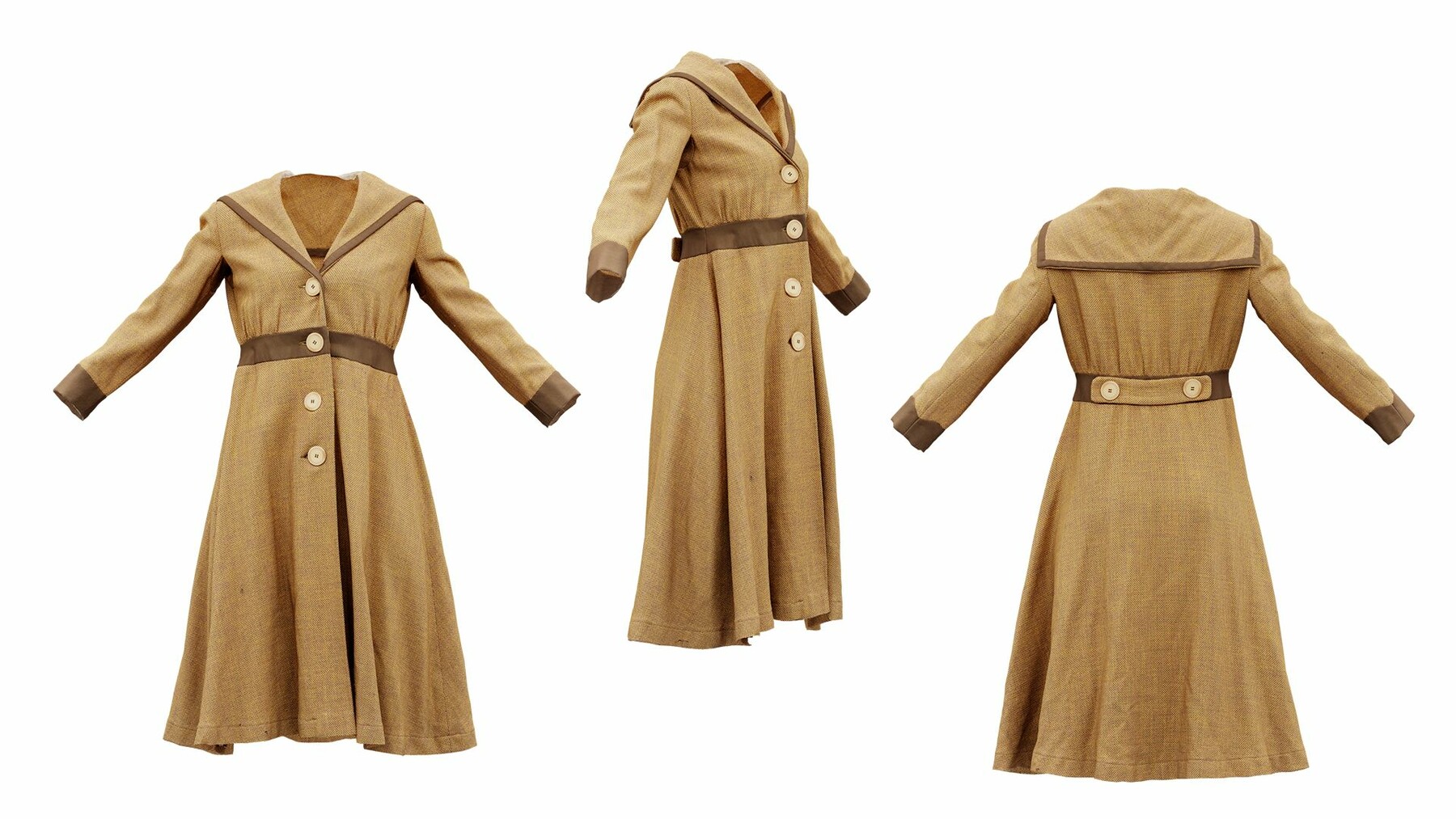 ArtStation - Straw Coat Closed | Game Assets