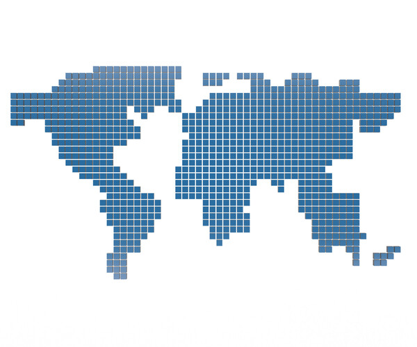 ArtStation - World map Cubes | Resources