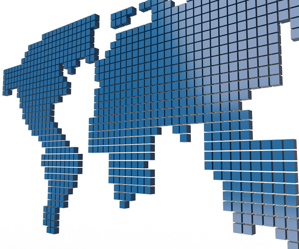 ArtStation - World map Cubes | Resources