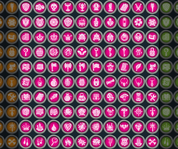 ArtStation - EASY MATCH 2D ICONS | Game Assets
