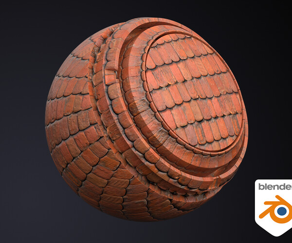 ArtStation - Blender 3 - Roof Tiles Materials Massive Pack 100 Textures ...