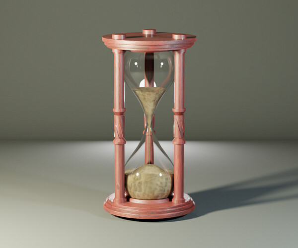 Artstation Rustic Hourglass Game Assets