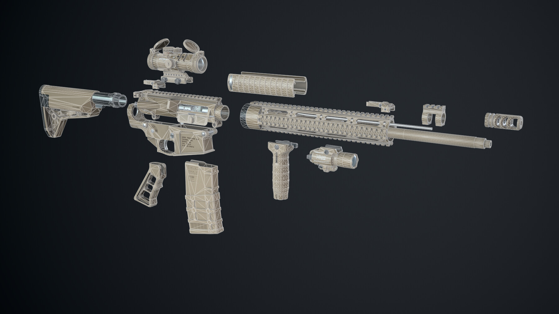 ArtStation - AR-10 Custom-04 | Game Assets
