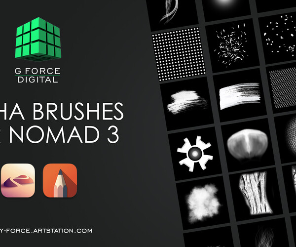 ArtStation - Alpha Brushes for Nomad 3 of 3 | Brushes