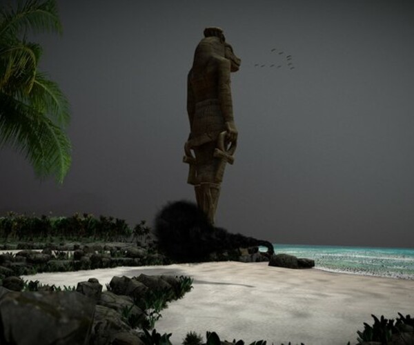 ArtStation - Lost (TV Series 2004–2010) Statue Of Taweret | Game Assets