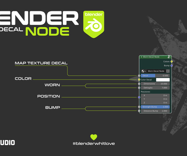 ArtStation - WORN DECAL NODE | Resources