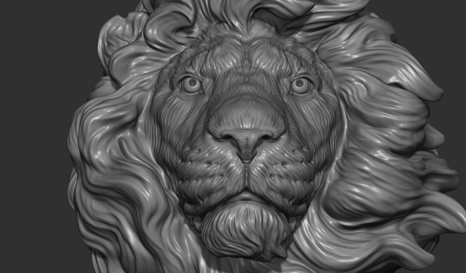 ArtStation - Lion head without a grin | Resources