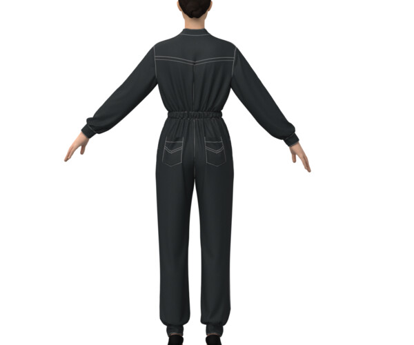 ArtStation - Digital Denim overalls. Marvelous Designer | Game Assets