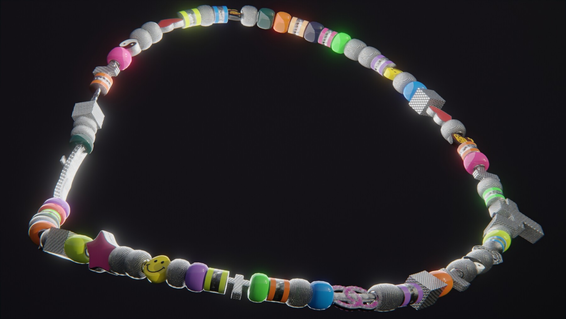 ArtStation - Designer Chain with Custom Charms | Game Assets