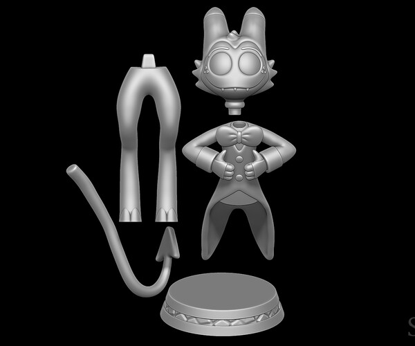 ArtStation - Loona, Blitzo, Millie and Moxxie - Helluva Boss 3D print ...
