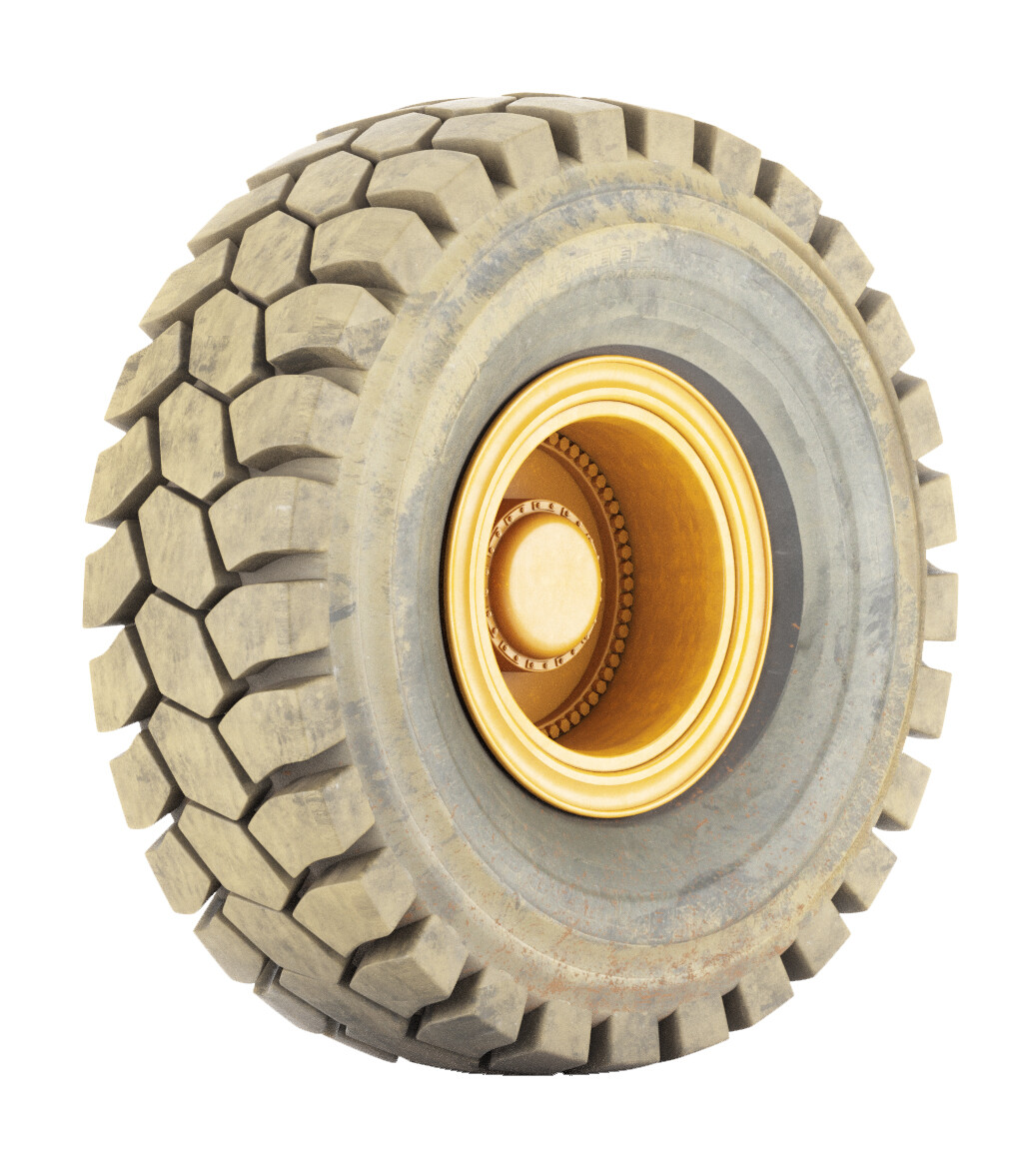 ArtStation - heavy vehicle wheel and tire (front and rear) | Resources