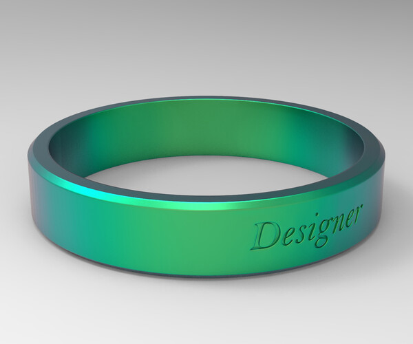 ArtStation - Designer Ring Green | Resources
