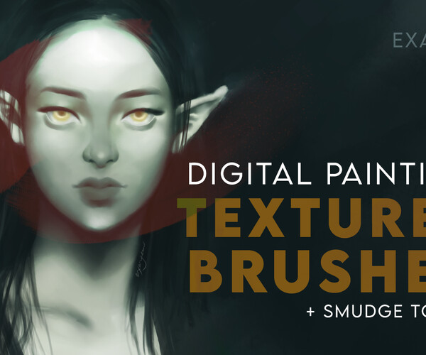 ArtStation - EXARGEM Textured Brushes & Smudge Tools | Brushes