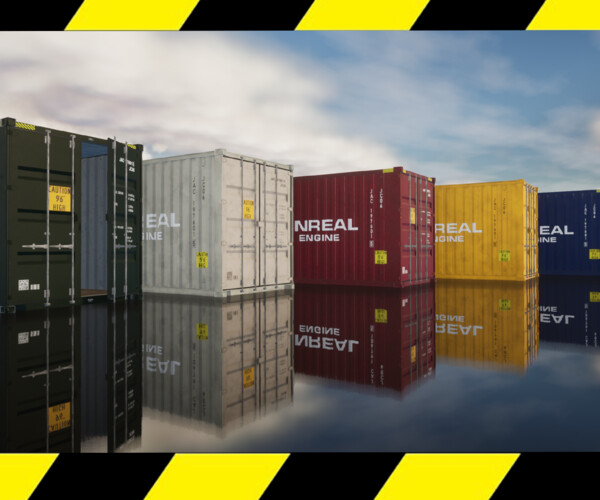 ArtStation - Cargo Container Pack (Unreal Engine) | Game Assets