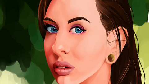 ArtStation - Green Portrait | Artworks