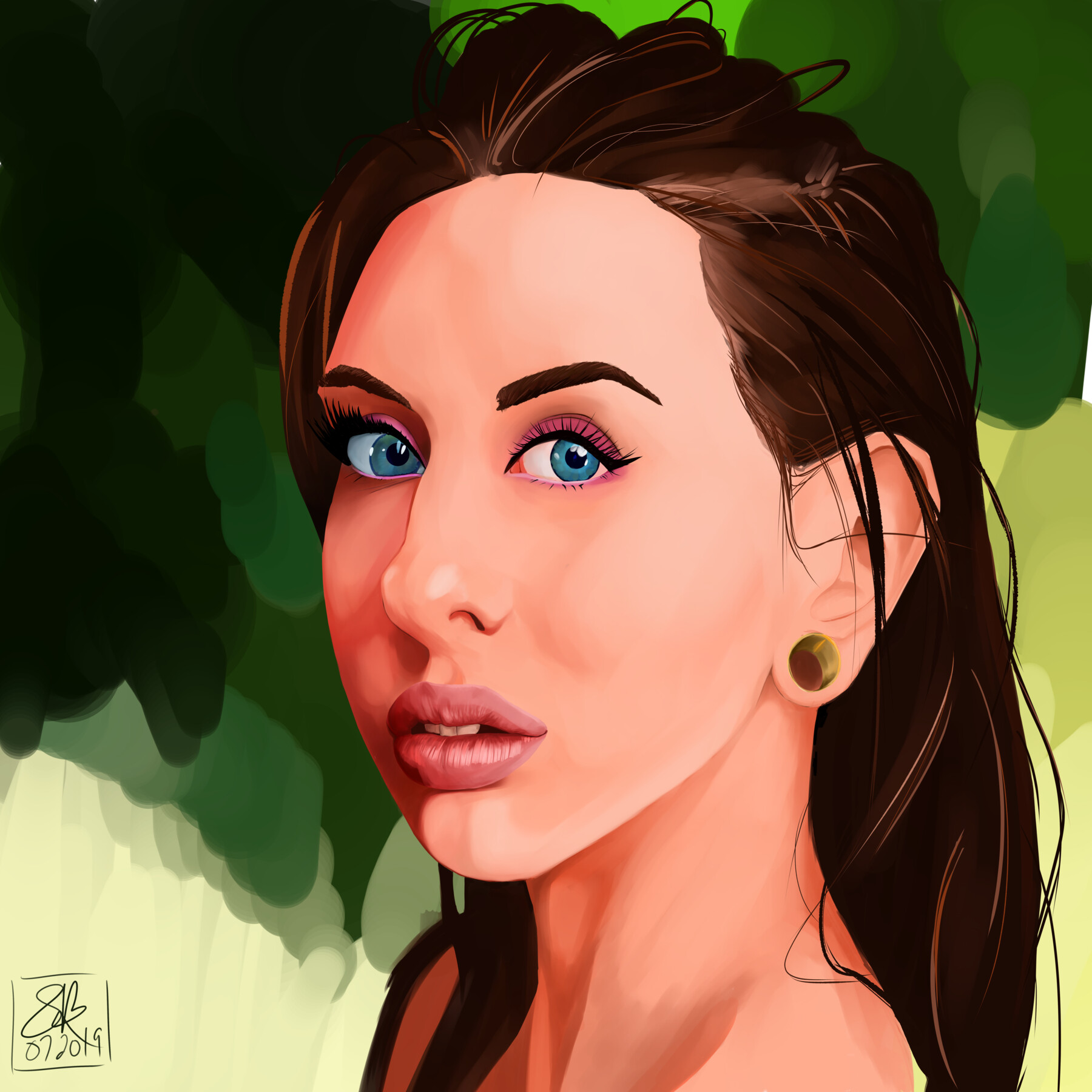 ArtStation - Green Portrait | Artworks